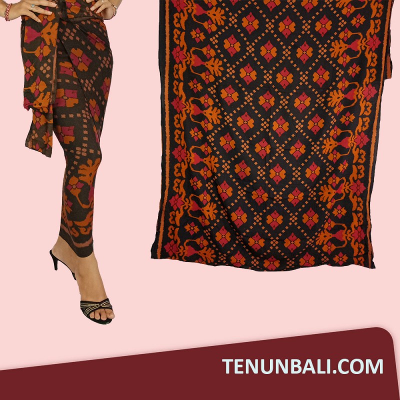 Kamen set selendang Motif Jumputan